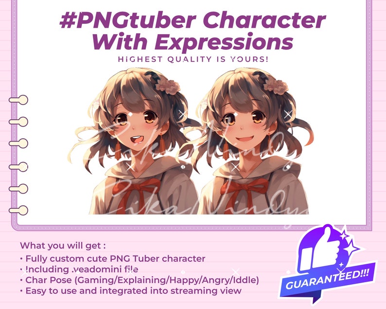 PNG Tuber Png Tuber Twitch Gif Pngtuber Pngtuber Model - Etsy España