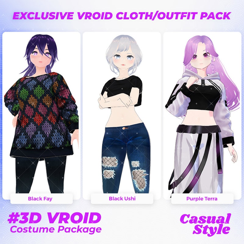 Vroid Avatar Clothes - Etsy