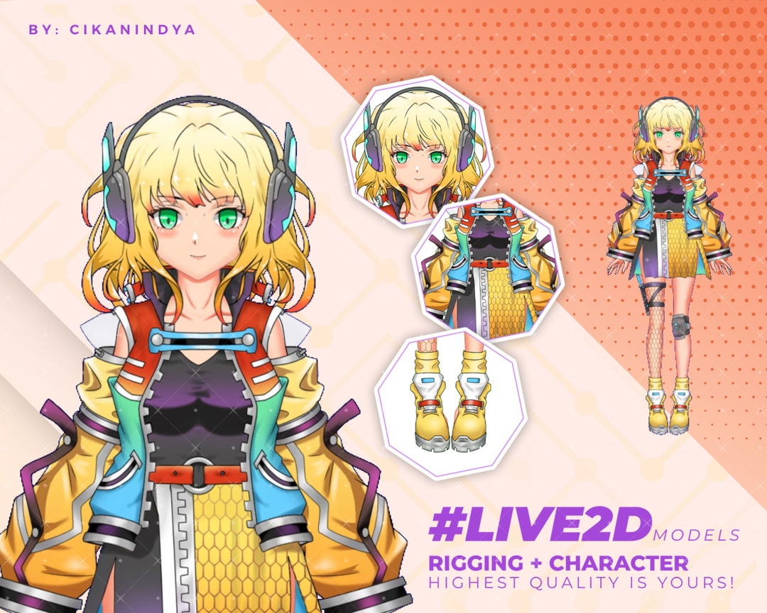 Vtuber Model | Amazing PNG Fantasy Girl Avatar for a Superior ...