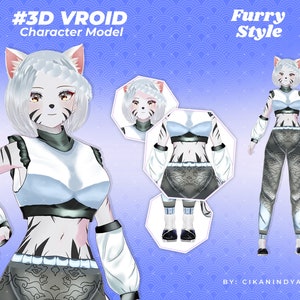 3D Vroid Character, 3d Model Commission, Vtuber Model, Vroid ...