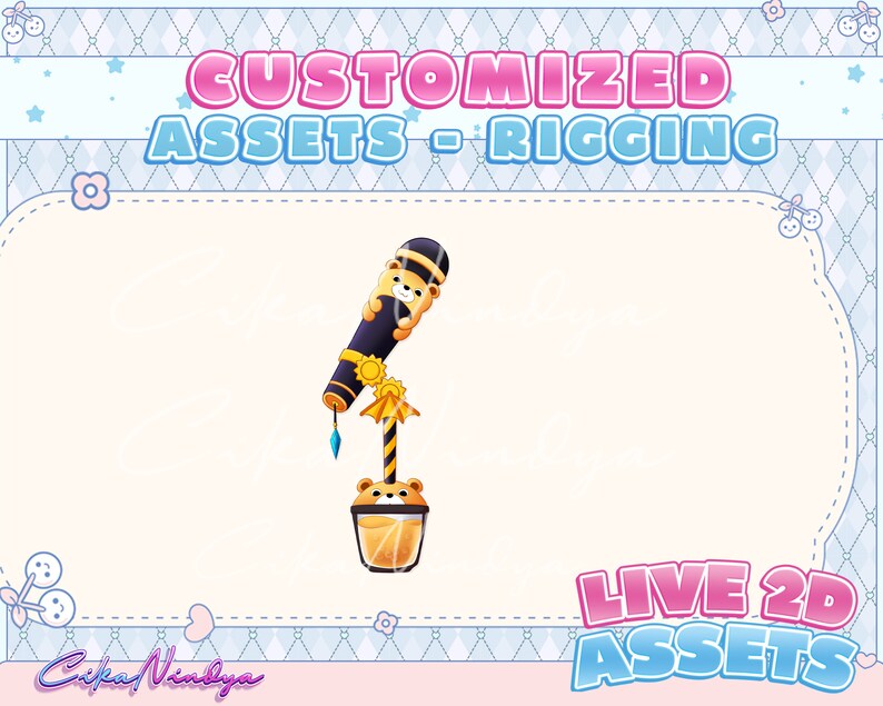 Vtuber Assets Design Asset Twitch Assets Vtuber Asset Mic - Etsy