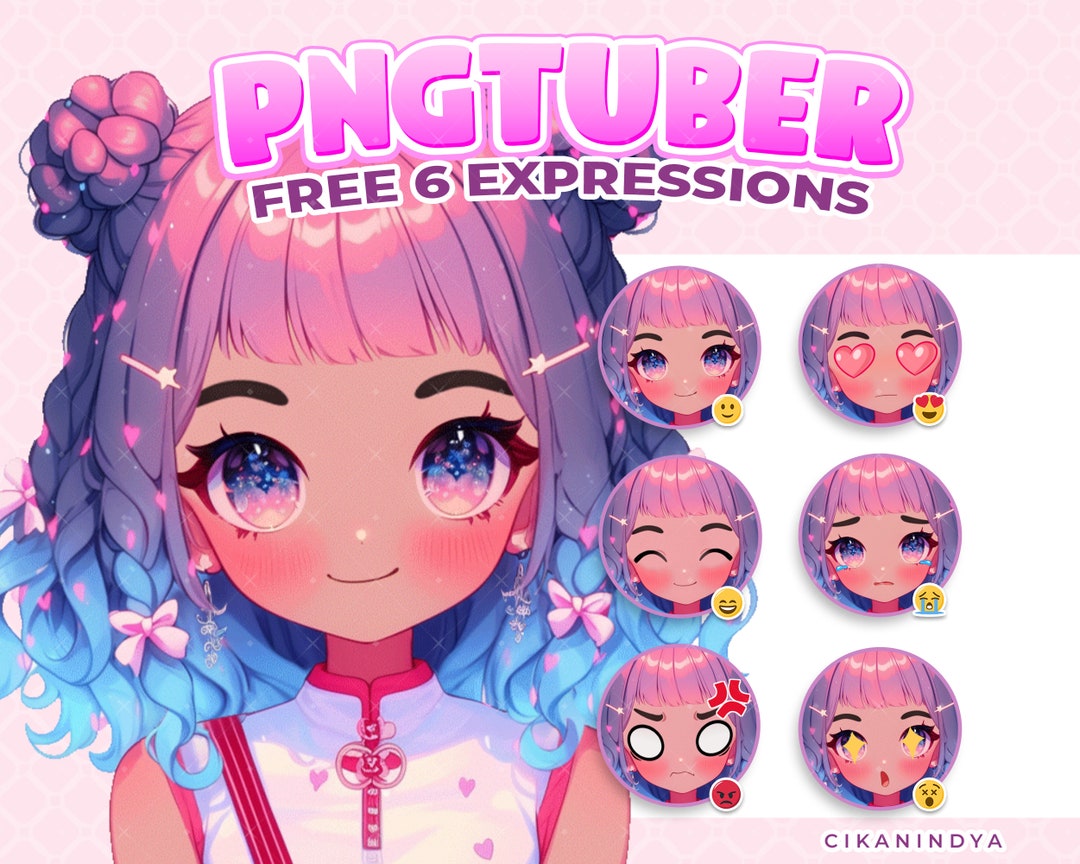PNG Tuber | Dreamy Starlight Princess | Get 6 Poses | Streamer Decor ...