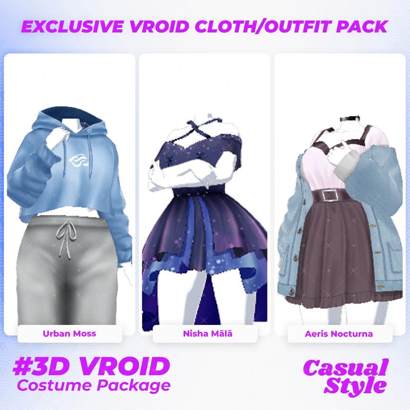 Vroid Avatar Clothes - Etsy