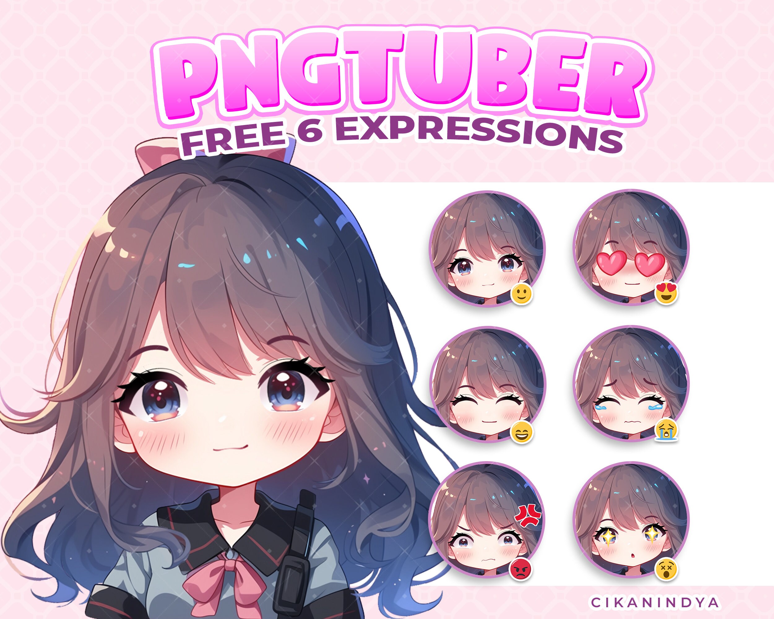 Stylish Pngtuber Avatar: 12 Poses, Premade Vtuber Art - Etsy