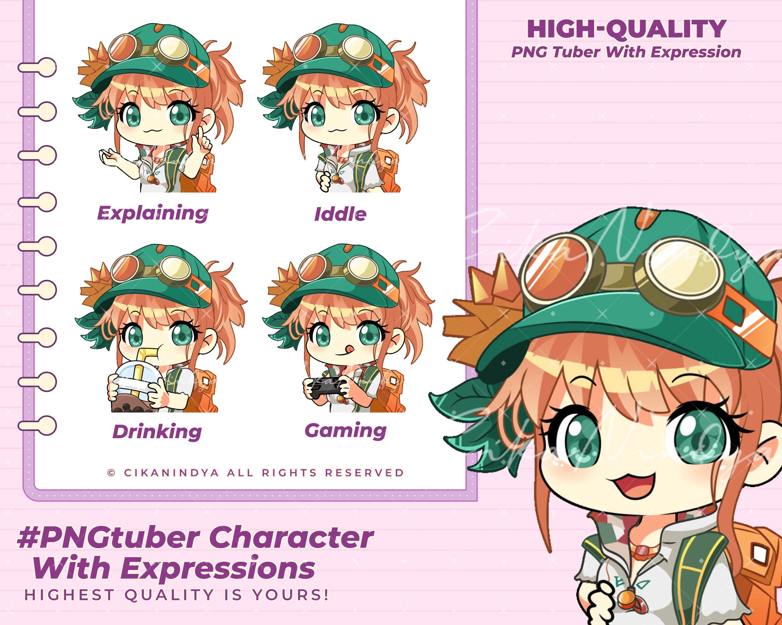PNG Tuber Gif Pngtuber Pngtuber Girl Pngtuber Twitch - Etsy Canada