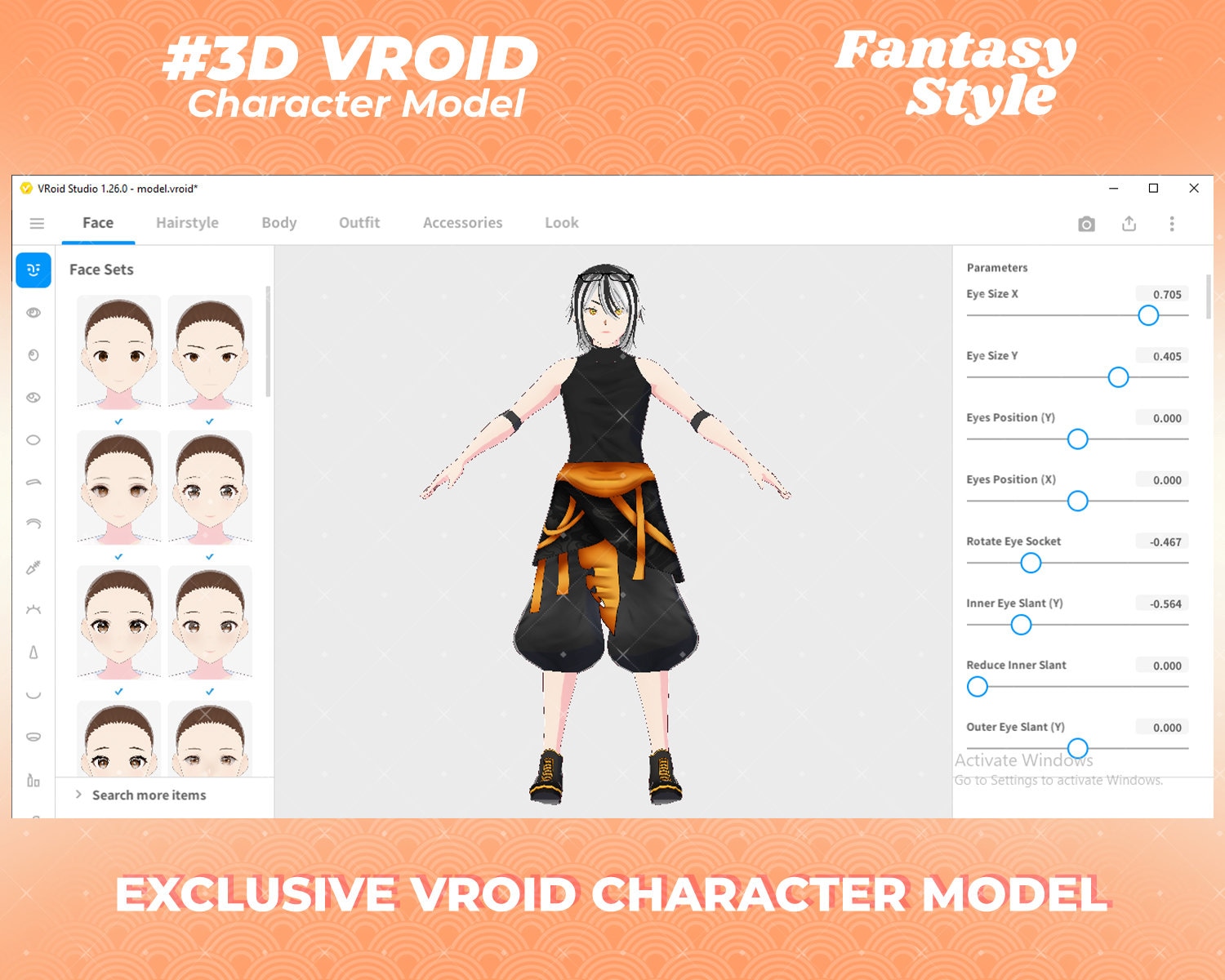 3D Vroid Character, Vroid, 3D, 3d Model Commission, 3d Model Expressive ...