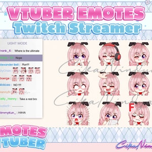 Vtuber Emote, Emote, Raid Emote, Emote Commission, Game Emote - All the ...