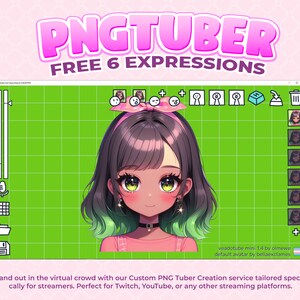 PNG Tuber | Exciting Broadcast Graphics With Adorable PNG Tuber Girl | Get 6 Poses | Gif ...