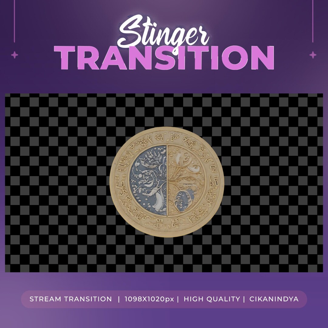 Animated Stinger Transition Arcane Coin Spin | Rotating Enchanted Token ...