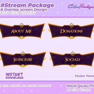 Futuristic Stream Overlay Fantasy Package for Tech Channels - Overlay ...