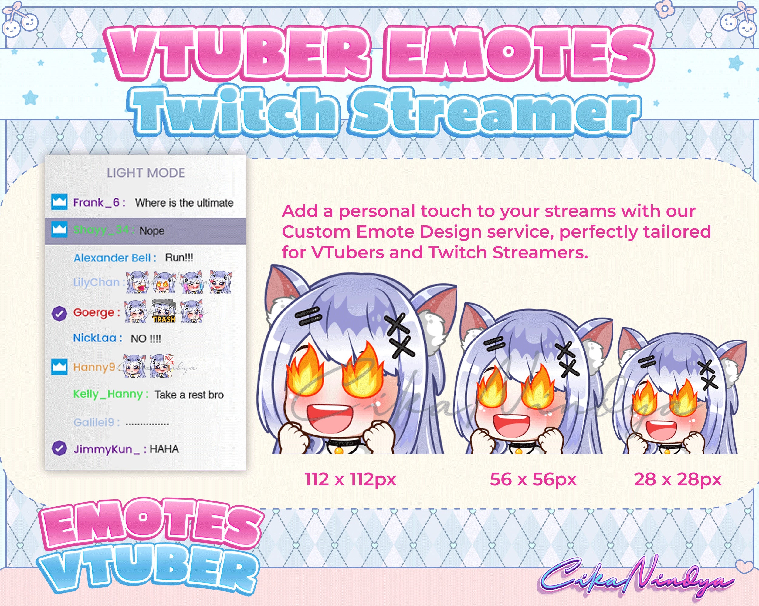 Engage Your Viewers With Vtuber Emote Animal Ear 25 Pose for - Etsy