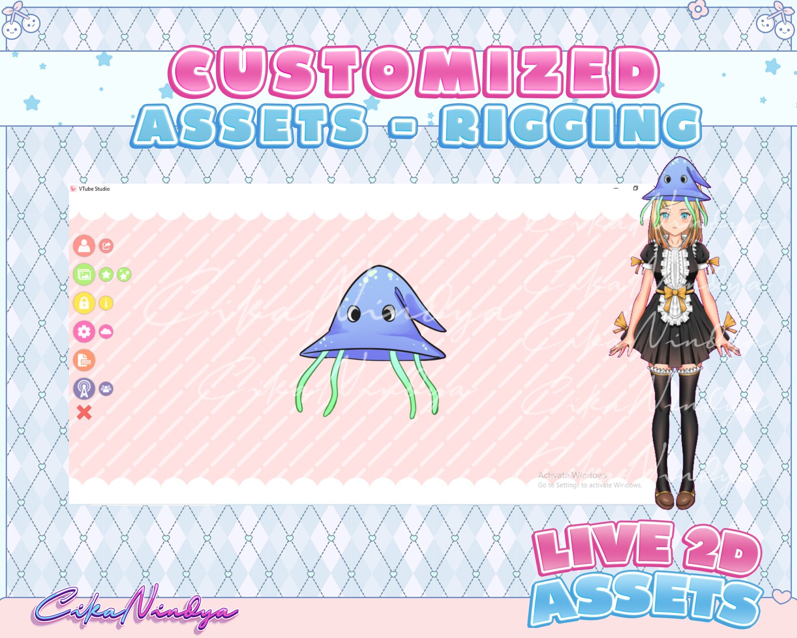 Live2d Vtuber Hat Add-on: PNG Sequence Asset - Etsy