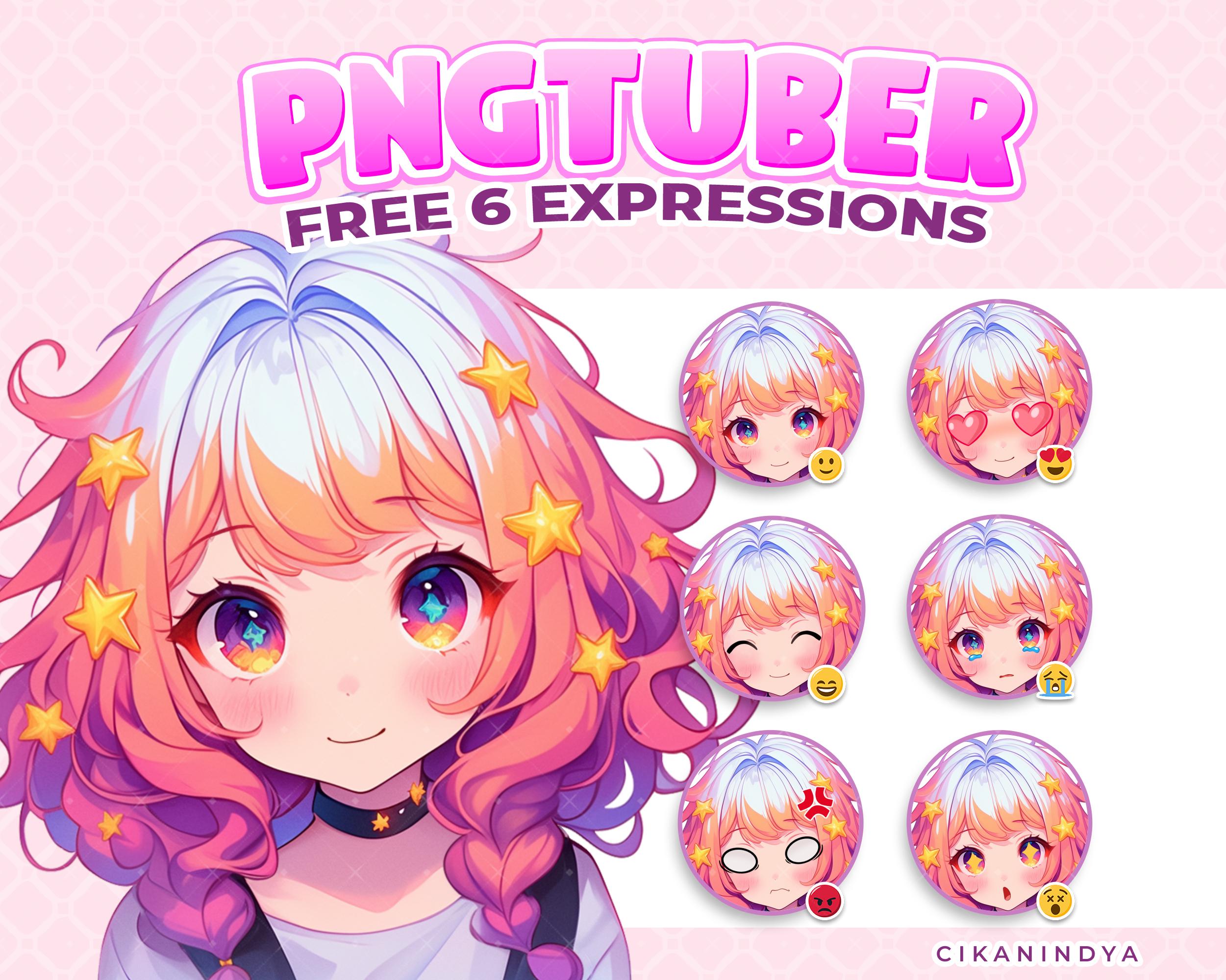Ethereal Pngtuber – Animated Chibi Model With Starry Pastel Vibes - Etsy