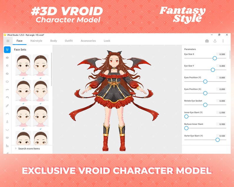 3D Vroid Character Vroid 3D 3d Model Commission 3d Model - Etsy