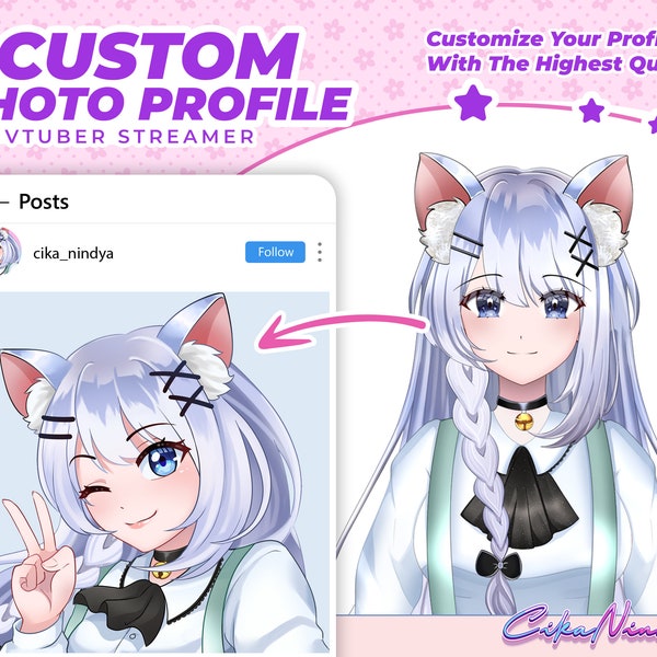 Vtuber Profile Picture - Etsy