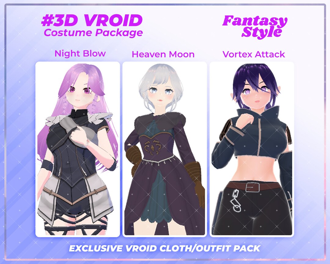 Vroid Clothing Pack, Costume, Vroid, Clothes, Kawaii Clothes, Vroid ...