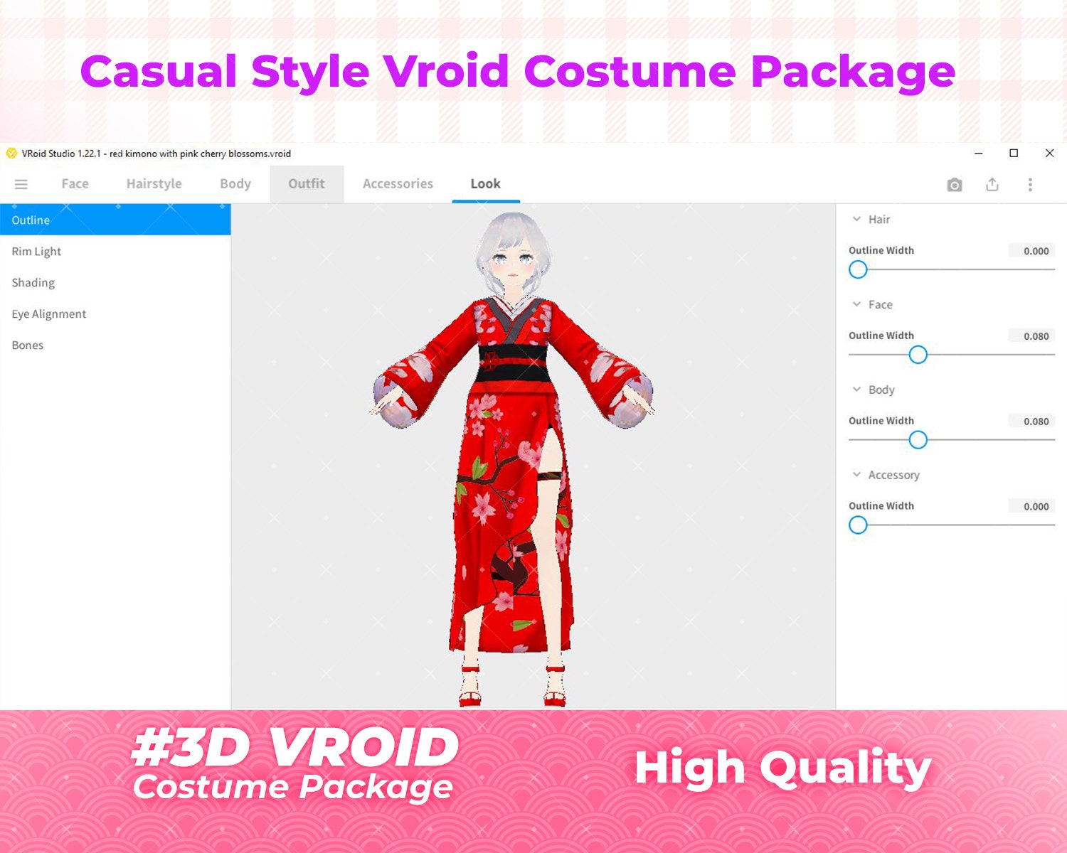 Vroid Clothing Pack Vroid Outfit Cosplay Costume Vroid - Etsy