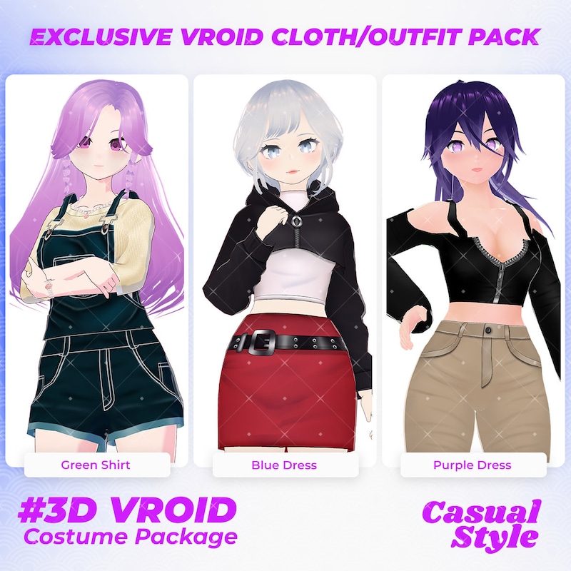 Vroid Avatar Clothes - Etsy