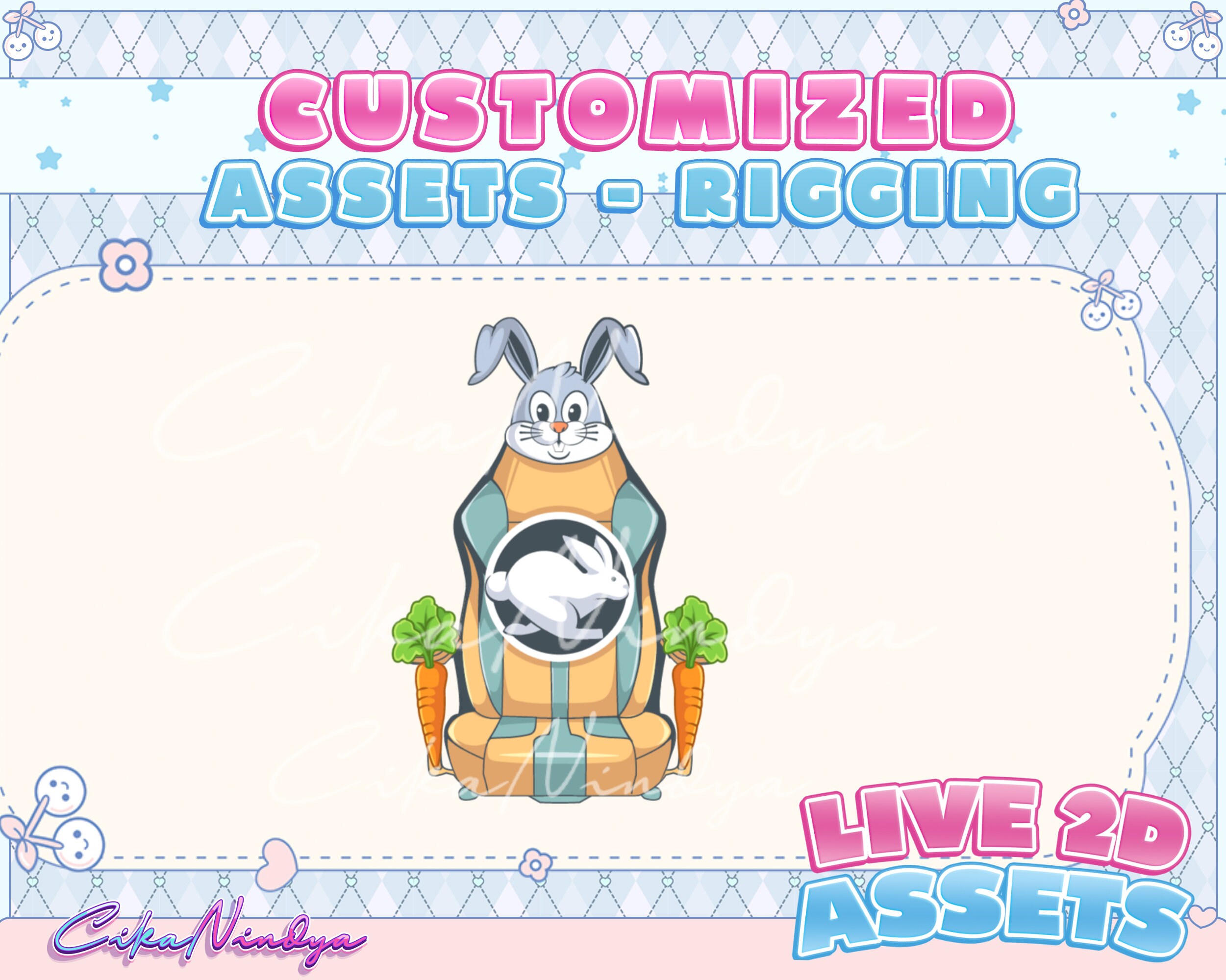 Vtuber Assets Live2d Asset Design Asset Twitch Assets - Etsy
