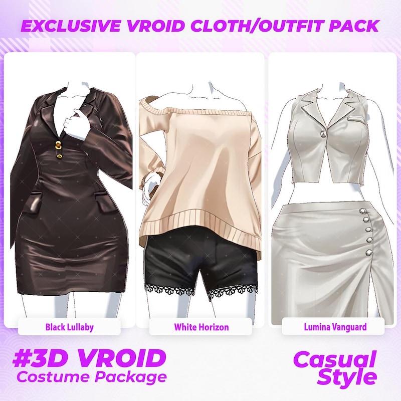 Vroid Avatar Clothes - Etsy