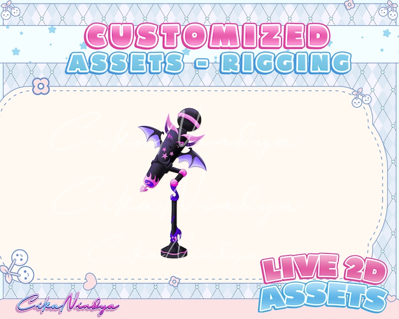 Vtuber Assets Live2d Asset Design Asset Twitch Assets - Etsy