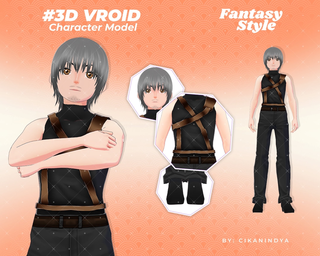 3D Vroid Character, 3D, Vroid, 3d Model Commission - Virtual Visionary ...
