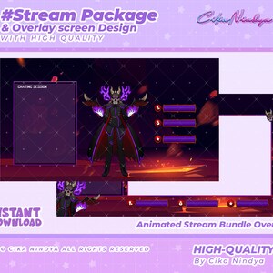 Vtuber Overlay, Twitch Graphics, Youtube Overlays, Space Broadcast ...