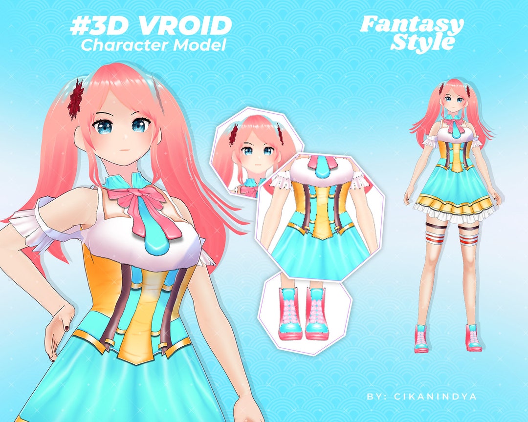 3D Vroid Vtuber Model: Aiya Sakumyu Streamer Avatar (.VRM) - Etsy UK