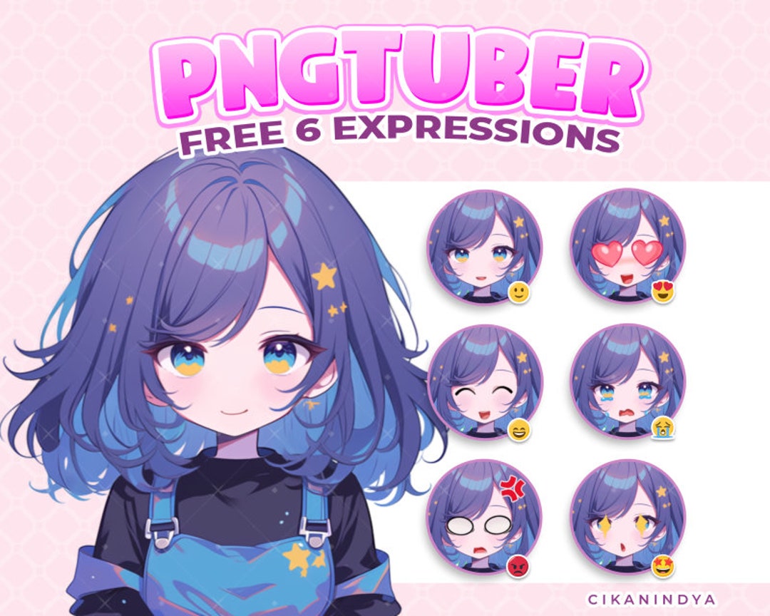 PNG Tuber | Colorful Demon Horns PNG Tuber Avatar for Twitch | Get 6 ...