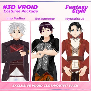Vroid Clothing Pack, Cool Clothes, Costume, Vroid, Clothes, Doll ...