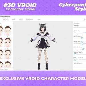 Stream Avatar Revolution 3D Vroid Model Girl Delphine Lumina for ...