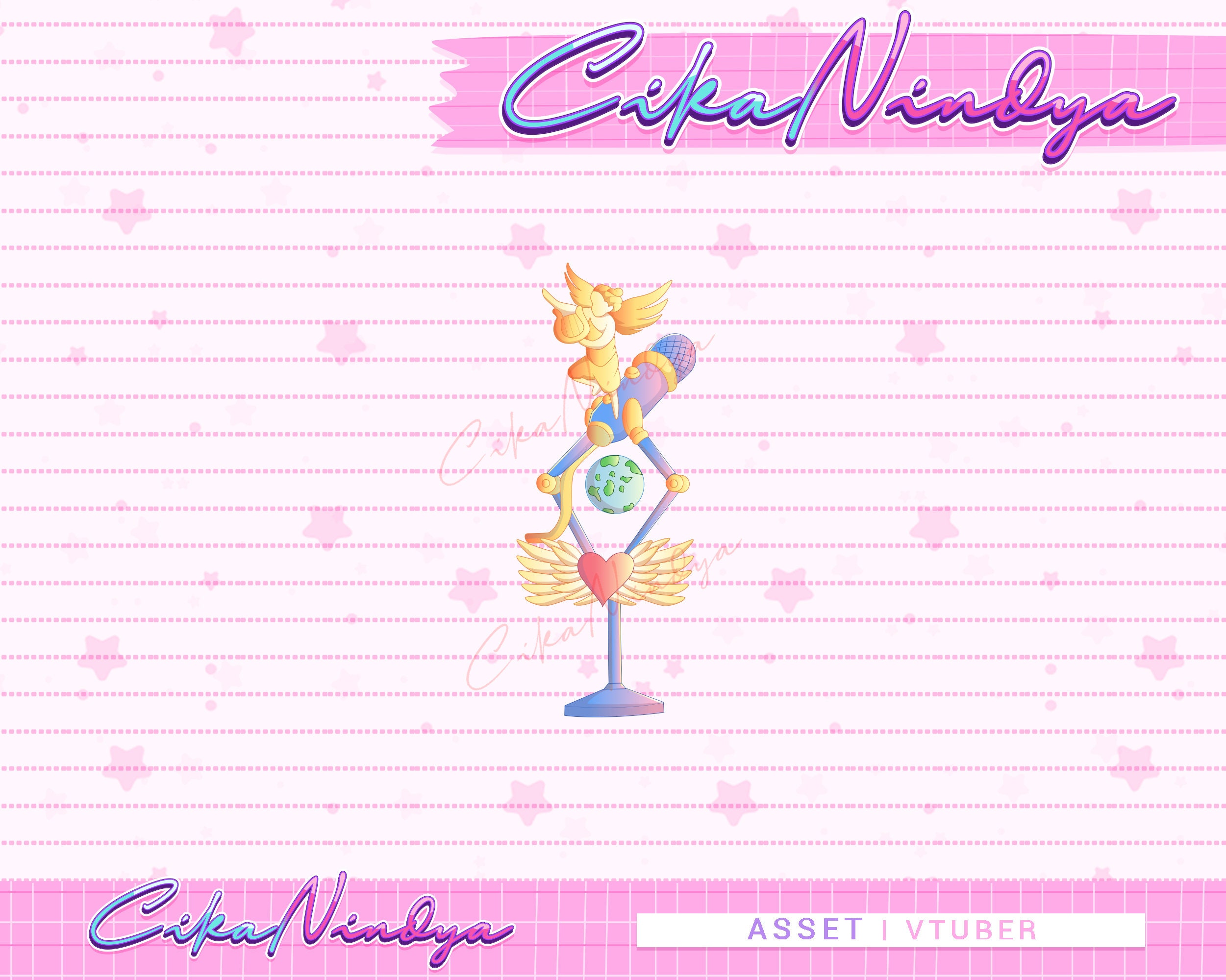 Angel Mic Vtuber Assets Angel God Deity Idol Divinity - Etsy