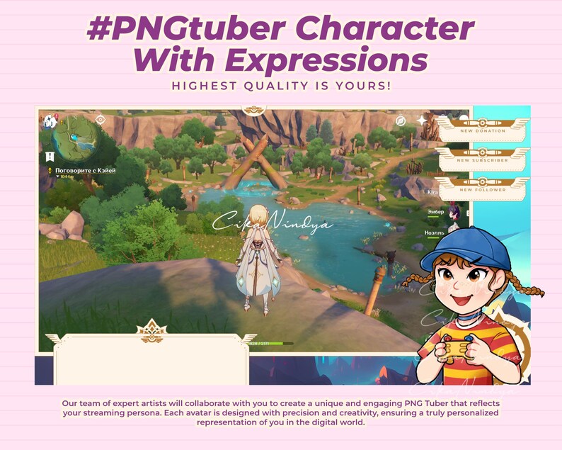 PNG Tuber Pngtuber Avatar Pngtuber Premade Pngtuber - Etsy