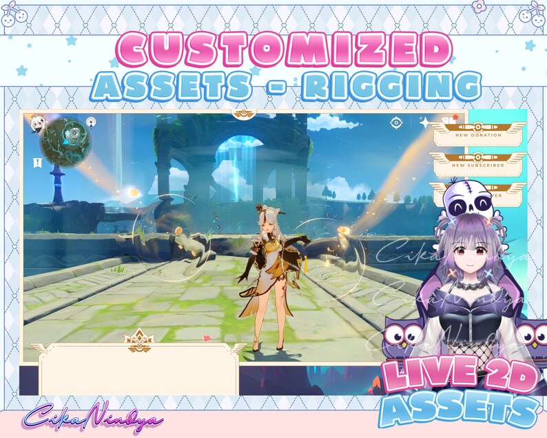 Skeleton Chair Vtuber Asset: 2D Animated Stream Overlay (PNG) - Etsy