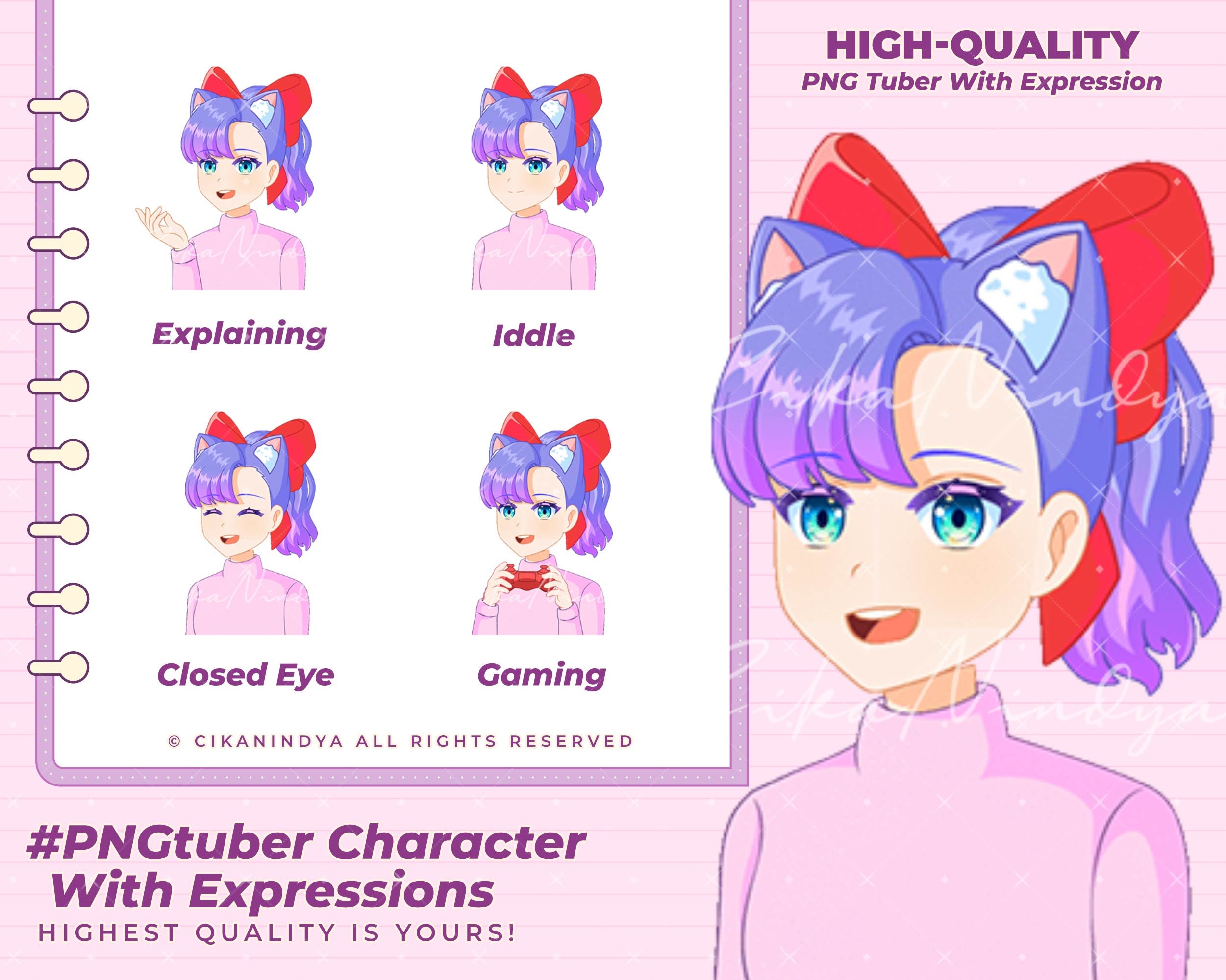 Pngtuber Pngtuber Male Pngtuber Twitch Pngtuber Model Gif - Etsy