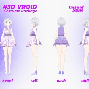 Dynamic Vroid Fashion Modern Casual Clothes for Streamers - Vroid ...