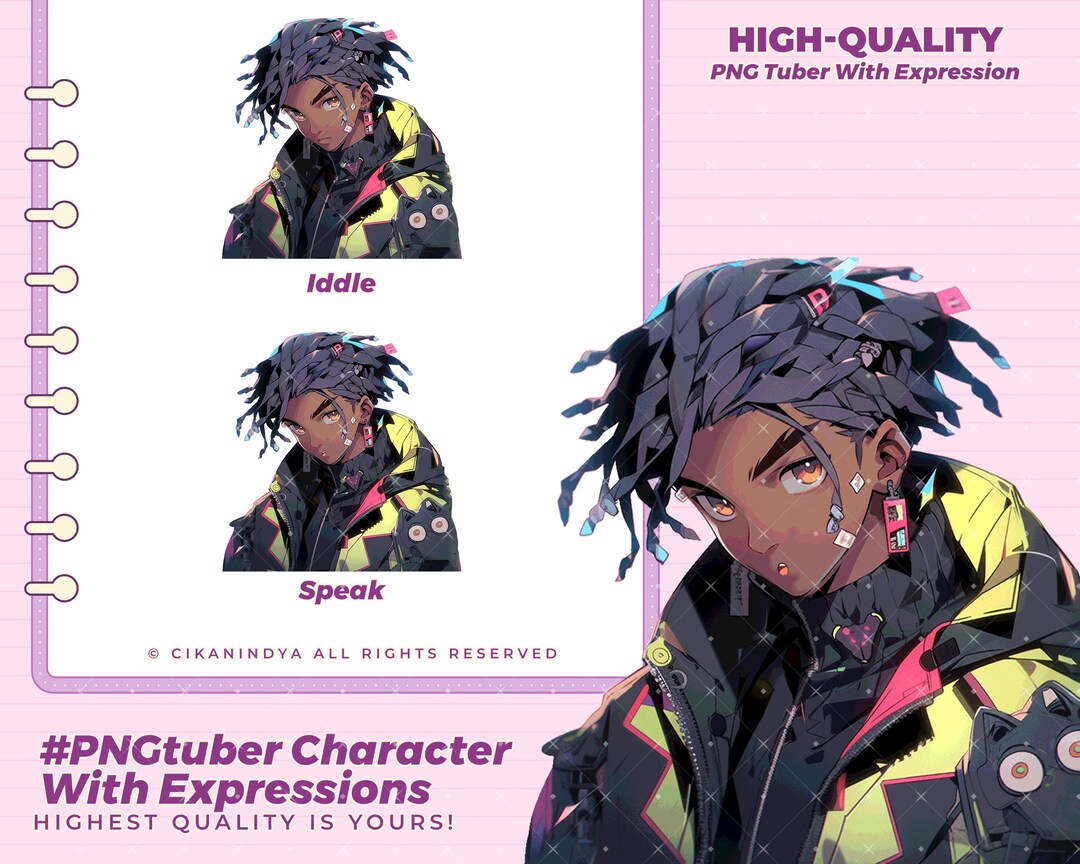 PNG Tuber Cyber Realm Explorers With Unique PNG Tuber Cyberpunk Avatars ...