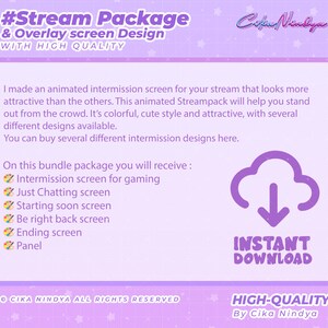 Fantasy Astronaut Vtuber Stream Overlay Package - Etsy