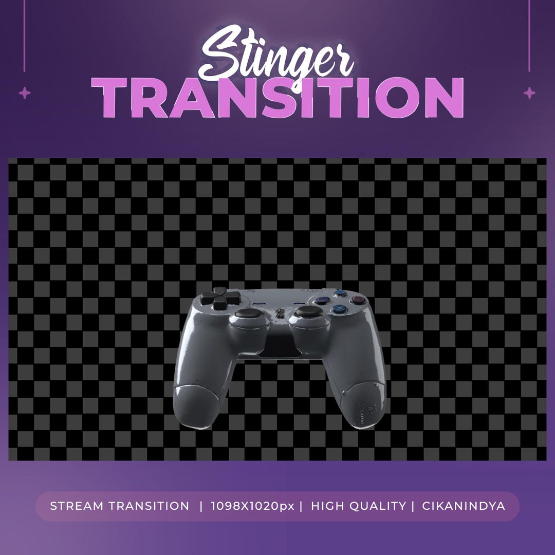 Stinger Transition Game Controller Flick | Playful Stick Overlay for ...