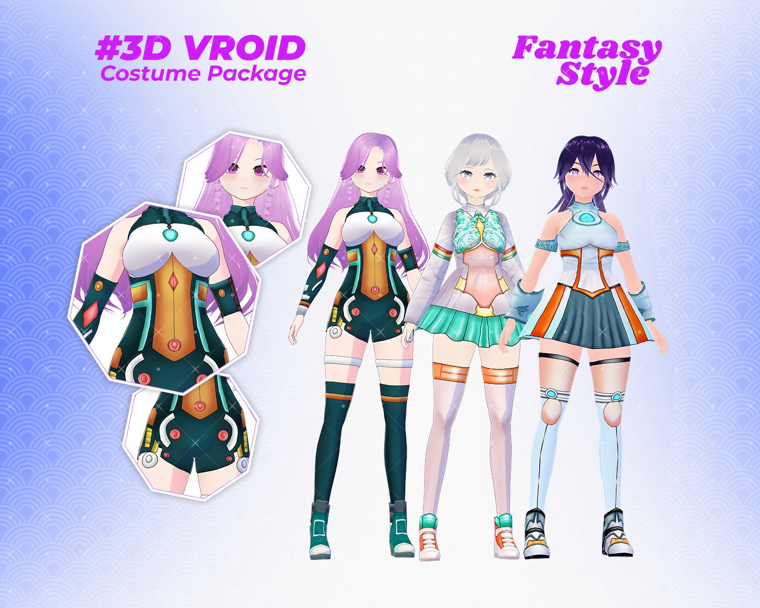 Vroid Clothing Pack, Vroid, Sexy Clothes, Costume, Clothes, 3d, Kawaii Clothes Fairy Tale ...