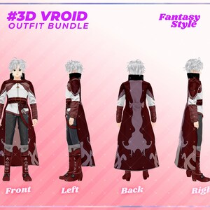 Create Unique Looks With a 3-in-1 Vroid Clothing Fantasy Male Bundle ...