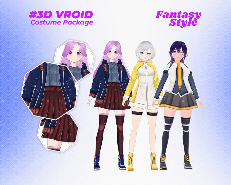 Enchanted Couture Collection Magical Vroid Outfits for Virtual Worlds ...