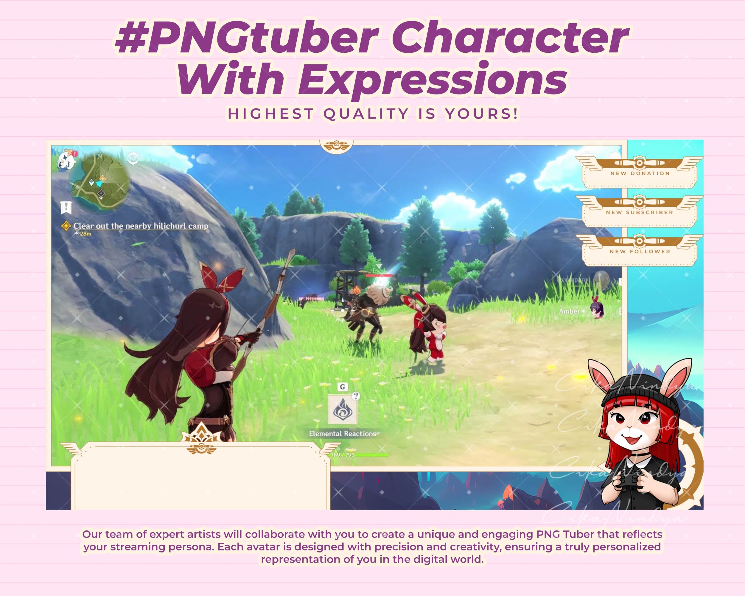 PNG Tuber Pngtuber Model Pngtuber Premade Pngtuber - Etsy