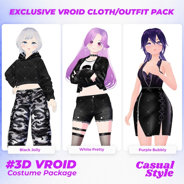 Vroid Clothing Costume Etsy