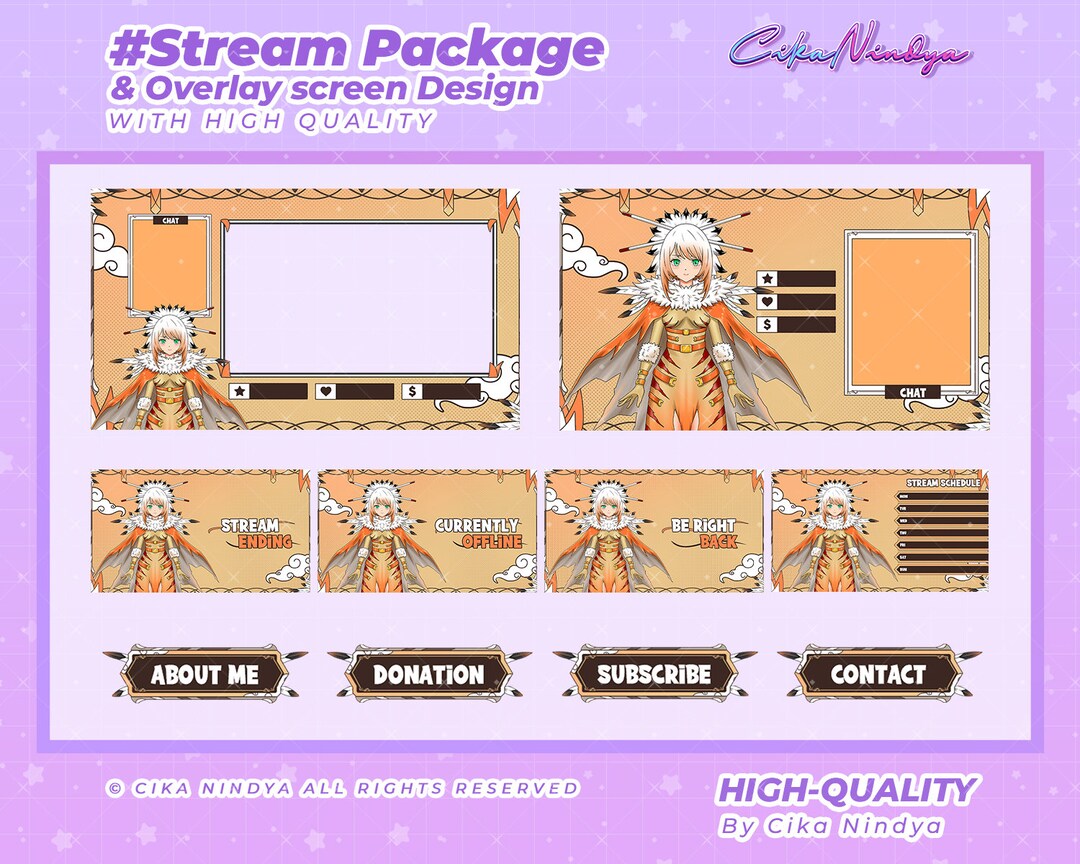 Vtuber Overlay, Streamer Style, Visual Upgrade, Live Gaming - Epic ...