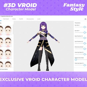 3D Vroid Character, 3d Model, Vtuber Model Free, 3D, Vtuber Model ...