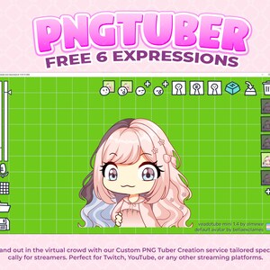 Delicate Custom Pngtuber Model Anime Girl With Elegant Design - Etsy