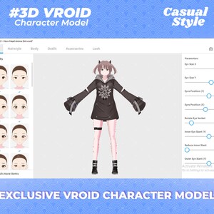 Mystical 3D Vroid Character Horn Head Anime Girl for Streamer - 3d ...