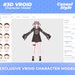 Mystical 3D Vroid Character Horn Head Anime Girl for Streamer 3d Model ...