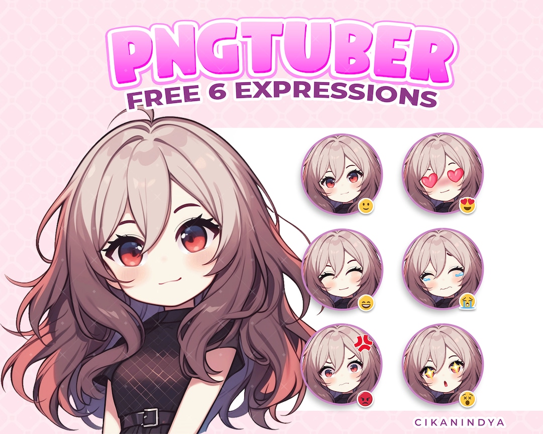 PNG Tuber | Cute and Beautiful Girl PNG Tuber Characters for Charming ...